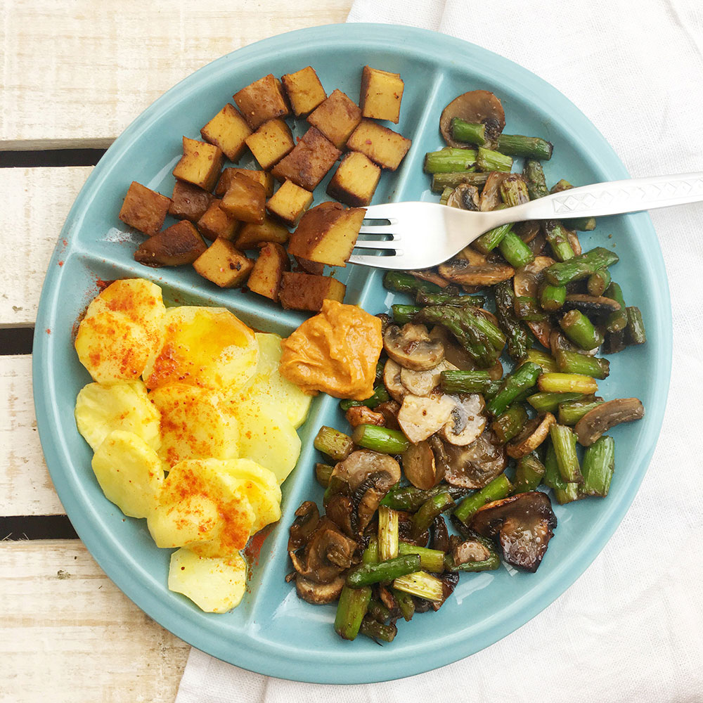 5 platos completos veganos (plato Harvard) - Recetas veganas